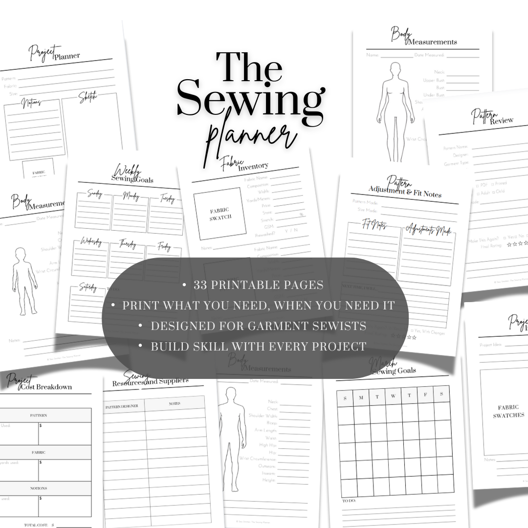 The Sewing Planner - PDF Printable – Sew Smitten